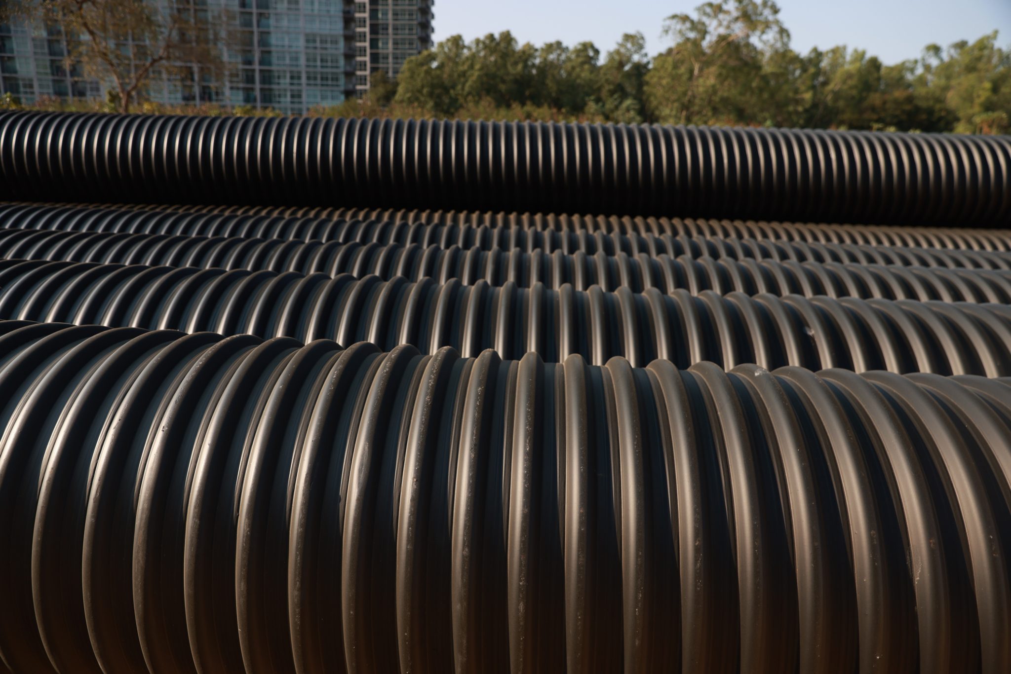 Corrugated HDPE Pipes - Various Sizes for Sale - DB Krieg